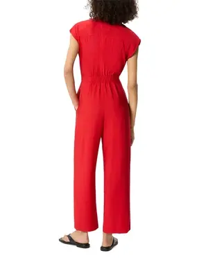 Whistles Petite Sleeveless Drawstring Jumpsuit