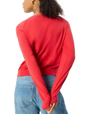 Whistles V Neck Linen Cardigan