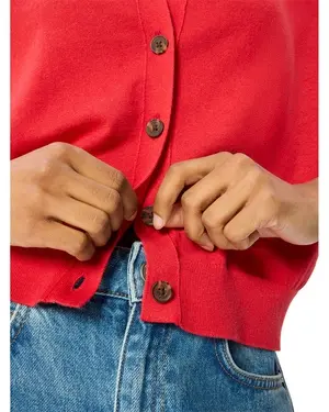 Whistles V Neck Linen Cardigan