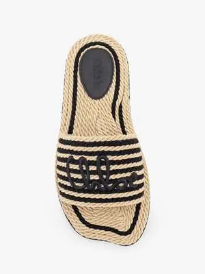 Chloé Sand Recycled Rope Sandals
