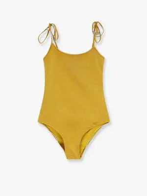 Chloé Knotted Onepiece Swimsuit - Yellow
