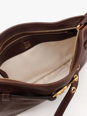 Miu Miu Aventure Leather Shoulder Bag