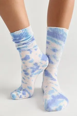 Free People Free People Whimsical Dyed Socks Blue