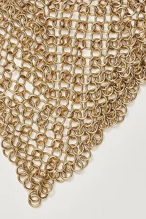 Free People Bex Bandana Chainmail Belt - Gold