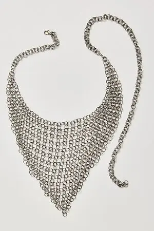 Free People Bex Bandana Chainmail Belt - Silver