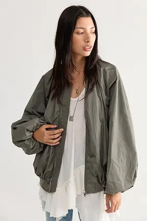 AGOLDE Raffi Bomber Jacket - Fern