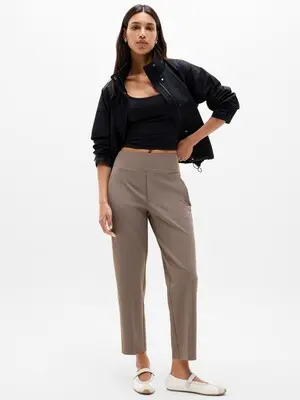 Athleta Endless High Rise Straight Leg Pants - Umber