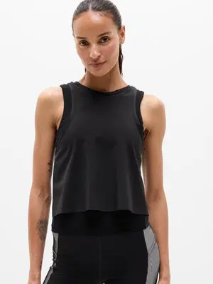 Athleta Endurance Built-in Bra Tank - Black