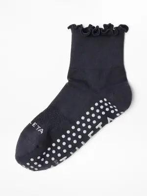 Athleta Ruffled Grip Socks - Ash
