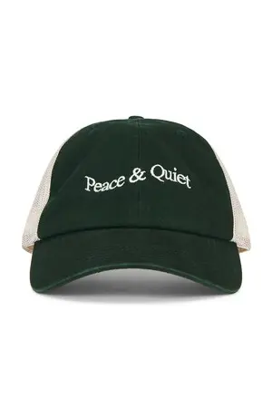MUSEUM OF PEACE & QUIET Wordmark Trucker Cap - Forest