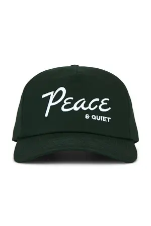MUSEUM OF PEACE & QUIET Diner 5-panel Hat In Green - Forest