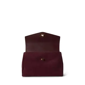 Ralph Lauren Farrah Soft Satchel With Scarf Detail