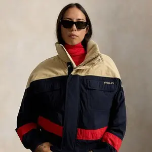 Ralph Lauren Lightweight Color-blocked Ski Jacket - Navy Multi