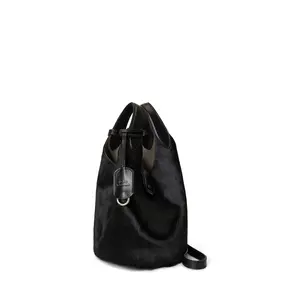 Ralph Lauren Polo Play Haircalf Tote & Crossbody - Black