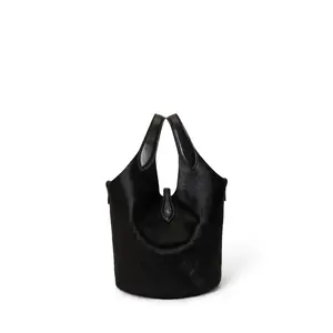 Ralph Lauren Polo Play Haircalf Tote & Crossbody - Black