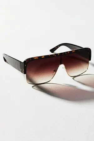 Anthropologie Flat-top Frameless Aviator Sunglasses