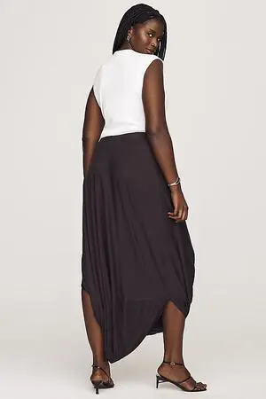 Anthropologie Knit Draped Midi Skirt