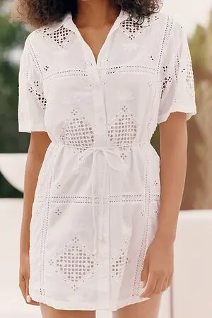 Z Supply Annabelle Cotton Eyelet Shirtdress