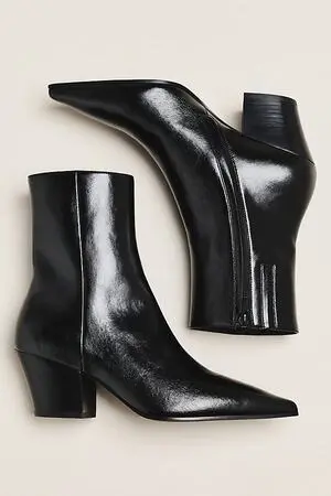 Jeffrey Campbell Joshua Tree Pointed Toe Booties - Black