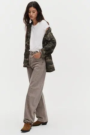 AGOLDE Luna Pieced High-rise Barrel-leg Jeans