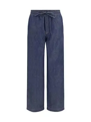 Loewe Cotton Drawstring Pants - Blue