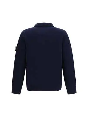Stone Island Crewneck Sweater With Logo Patch