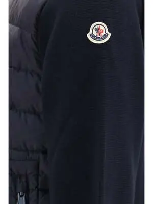 Moncler Cardigan With Padded Zip Closure