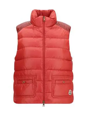 Moncler Frelon Down-filled Vest - Red