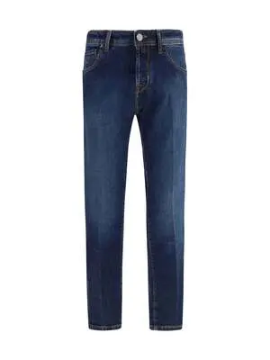 Jacob Cohen Scott Jeans In Stretch Denim - Blue