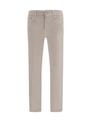 Jacob Cohen Straight-leg Corduroy Trousers - Cream