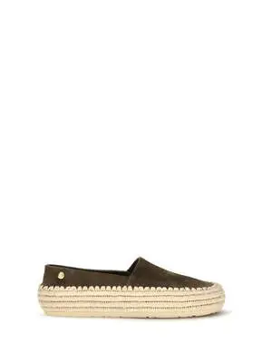 Loewe Rio Suede And Raffia Espadrillas - Brown