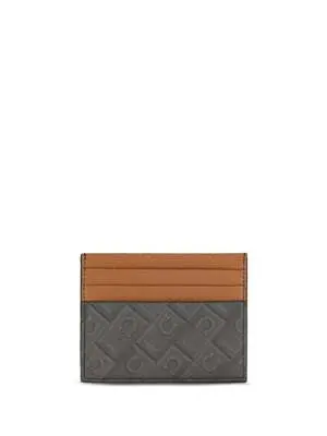 FERRAGAMO Monogram Leather Cardholder