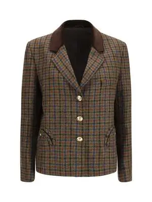 BLAZÉ MILANO Blazè Milano Shelley Blazer In Wool Blend Tweed - Multicolor