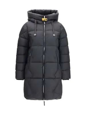 PARAJUMPERS Long Puffer Jacket Janet - Black