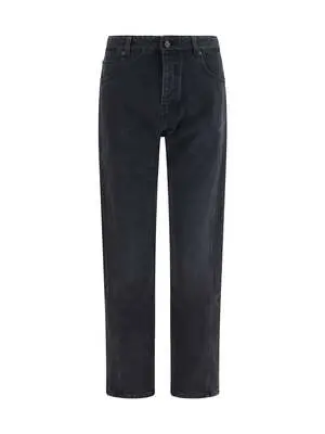 Balmain Straight-leg Denim Jeans - Black
