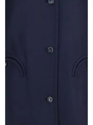 BLAZÉ MILANO Blazè Milano Wool Trench Coat - Blue