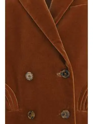 BLAZÉ MILANO Blazè Milano Jealousy Everynight Velvet Blazer - Brown