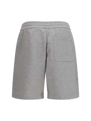 Moncler Cotton Tracksuit Shorts With Logo Patch