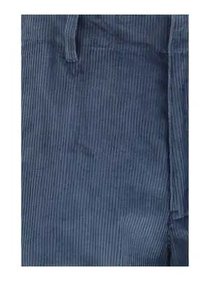 Etro Roma Stretch Cotton Corduroy Pants - Blue