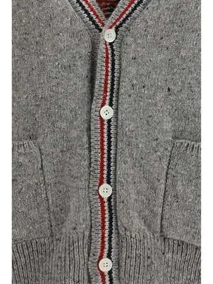 Thom Browne Hector Donegal Yarn Cardigan - Gray