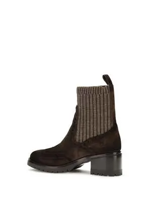 Santoni Suede Ferret Boots