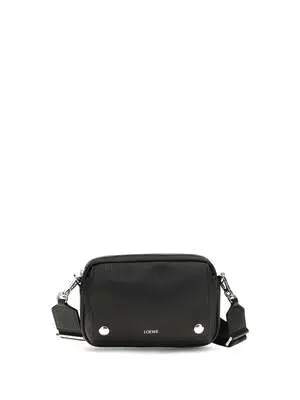 Loewe Small Pebble Messenger Shoulder Bag - Black