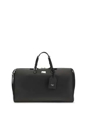 Dolce & Gabbana Vittoria Calfskin Travel Bag - Black