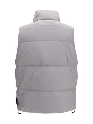 Stone Island Crinkle Reps Ny Padded Vest - Gray