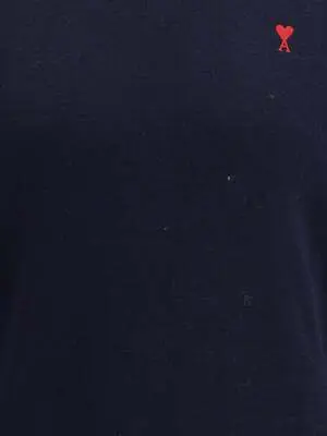 AMI Paris De Coeur Crew Neck Knit Sweater - Blue
