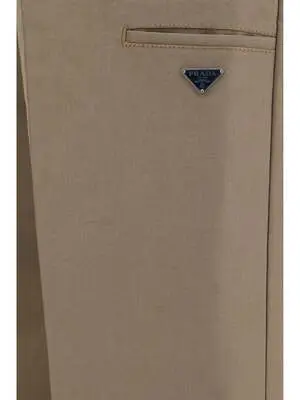 Prada Technical Wide-leg Pants In Canvas
