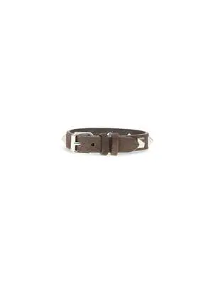 Valentino Garavani Rockstud Leather Bracelet - Brown