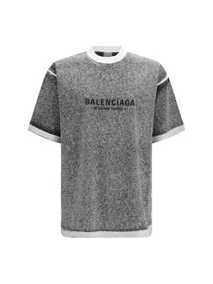 Balenciaga Oversized Mélange T-shirt - Gray