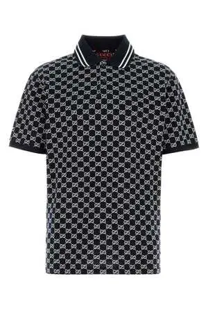Gucci Embroidered Piquet Polo Shirt - Multicolor