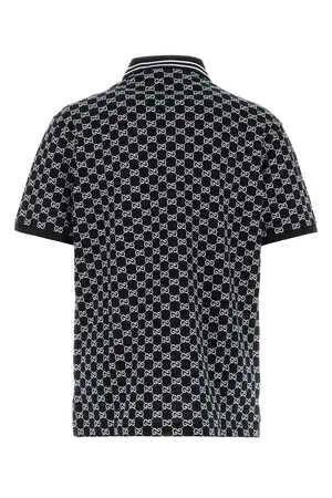 Gucci Embroidered Piquet Polo Shirt